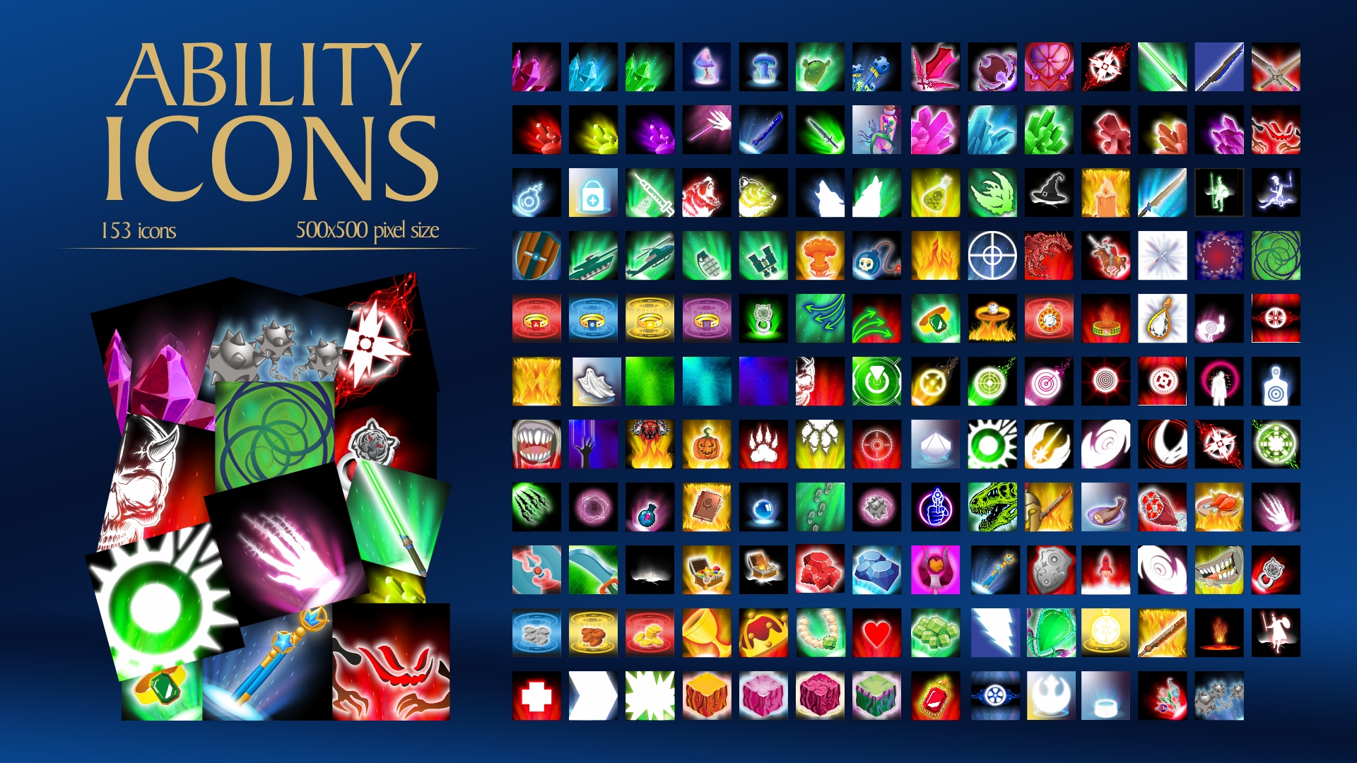 Ability Icons Pack in 2D Assets - UE Marketplace